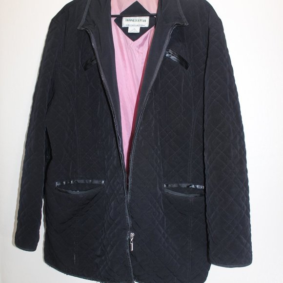 Fitz-Wright | Jackets & Coats | Fitzwright Black Quilted Vintage ...